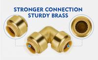 China CW617N Lead Free Pex Push Fittings Push To Connect Brass Pex Pipe Union for sale