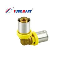 China Natural Brass Customized PEX Press Fittings For PEX AL PEX Pipes for sale