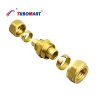 China Brass Pex Compression Fittings For Pex Multilayer Water Pipe ISO 9001/9002 for sale