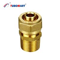 China Pex System Brass Water Line Compression Fitting Straight Elbow Tee Cross for sale