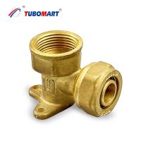 China Pex System Brass Water Line Compression Fitting Straight Elbow Tee Cross for sale
