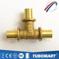 China Plumbing Brass Pex Sliding Fitting 1/2 Inch 3/4 Inch 1 Inch Pex Pipe Tee for sale