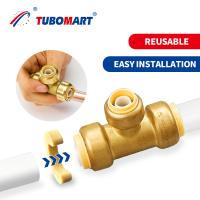 China Brass Plumbing Push Fit Connectors Lead Free NSF Upc Certified for sale