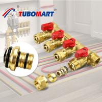 China Brass Pex Distribution Manifold 1/2 Inch Under Floor Heating Manifold for sale