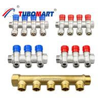 China Brass Pex Water Manifold System 2 - 12 Outlets Pex Pipe Manifold for sale