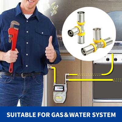 China 3/4 Inch Industrial Press Plumbing Fittings PEX Tubing Compatibility for sale