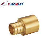 China Brass Pex Crimp Fittings 1/2 Inch Lead Free For Water Supply Systems for sale