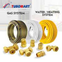 China Brass Compression Pex Fitting For Pex Multilayer Water Pipe ISO 14001 for sale