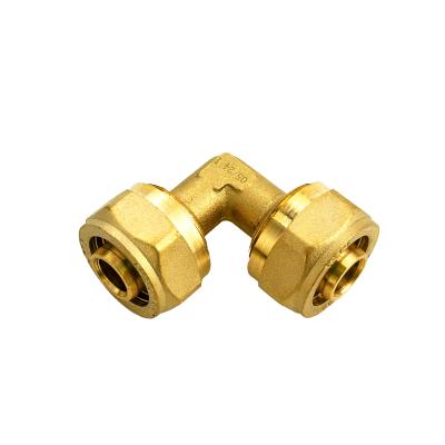 China Brass Elbow And Tee Brass Compression Fittings  ISO 9001 Certified ISO 9001/9002 ISO 14001 for sale