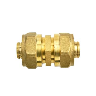 China Brass Wall Plated Elbow Natural Screw Compression Fittings For Pex Pipes For Water And Heating for sale
