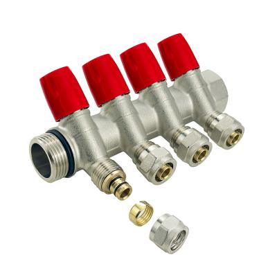 China Long-Lasting Brass Valve Brass Pex Manifold In Customized Color For Plumbing for sale