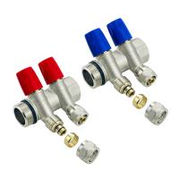 China Customized Brass Pex Manifold For Floor Heating System 2-12ways for sale