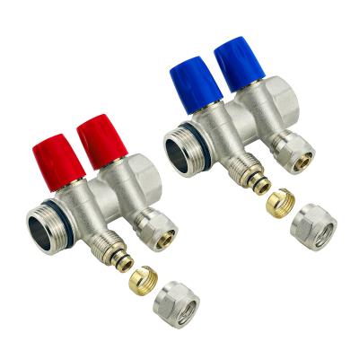 China Customized Brass Pex Manifold For Floor Heating System 2-12ways for sale