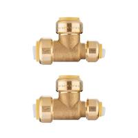 China Plumbing Shark Bite Fittings Coupling Union Elbow Quick Connection Fittings Lead-Free Pex Brass Copper Push Fit Fittings for sale
