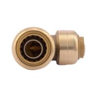 China Tubomart SharkBite 1/2-in Push-to-Connect x 3/8-in Push to Connect 90Degree Reducing Elbow Brass Fittings for sale