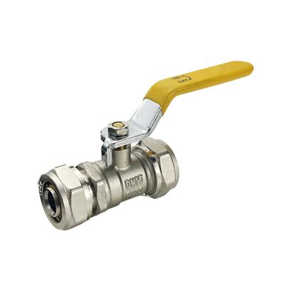 China Customized Support Tubomart Forged Yellow Long Handle Brass Ball Valves Ball Gas Valve for sale