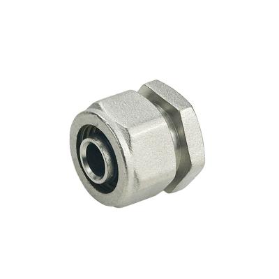 China Brass Color Or Nickel Plated Pex Compression Fittings For Pex Al Pex ISO17484-1/AS4176.8 Certificate NPT/ BSP Thread Type for sale