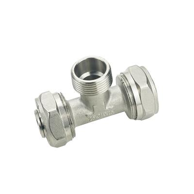 China Pex Compression Fittings Male Female Connector For Gas Meter Brass ISO17484-1/AS4176.8 for sale