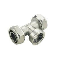 China Certificated ISO17484-1 Pex Tee Forged Crimp Fittings Brass HPb 58-3A for Plumbing for sale