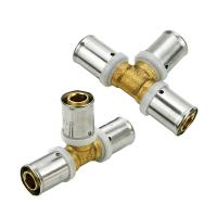 China OEM Factory Brass Fittings For Pex Pipe MET M Profile CSTB AENOR WRAS Approved Multilayer Pipe Fittings Brass Press Fittings for sale