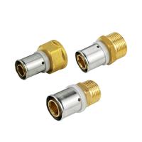 China Good Quality Wholesale Customized U Type Equal Shape Brass Press Fitting for Pex Al Pex Pipes for sale