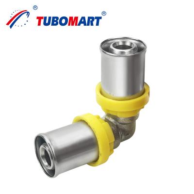 China Good Quality TH Type Brass Press Fitting ISO9001 Certified Pex Al Pex Press Fittings for Gas System for sale