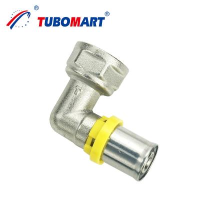 China Customized TH Type Brass Press Fitting Straight Union Equal Reduced Tee Elbow Pipe Press PEX Pipe Fittings ISO CE Certificates for sale