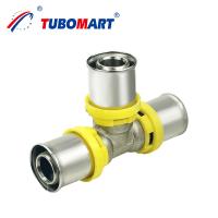 China Pex Al Pex Compatible Pipe TH Type  Press Brass Fitting For Water Gas Coper CW614N CE Certified And Long-lasting for sale