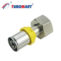 China Tubomart Wholesale TH Style PEX AL PEX Press Fitting Elbow Tee Coupling Brass Press Fitting ISO9001 Certified for sale