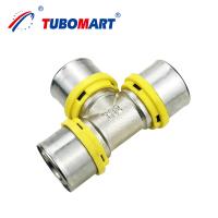 China TH Type Brass Press Fittings 16-32mm Sizes For Natural Gas System U And Universal TH&U*H&F&RF for sale