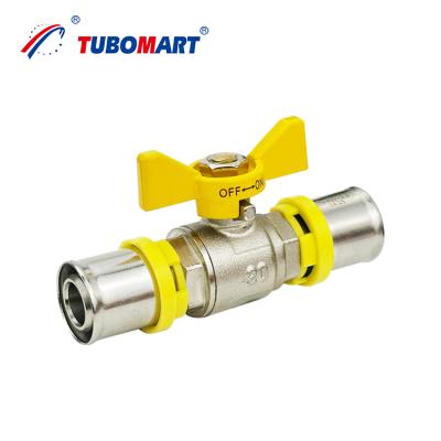 China Easy Installation 12mm 16mm 25mm 32mm AS4174 Gas System Water Supply Brass Pipe Fitting TH Type Gas Press Plumbing Fitting for sale
