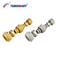 China Brass Gas Fittings Plumbing Gas Hose Nipple Cap Tee Socket Gas Brass Threaded Compression Fittings for sale