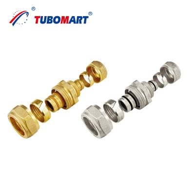China Brass Gas Fittings Plumbing Gas Hose Nipple Cap Tee Socket Gas Brass Threaded Compression Fittings for sale