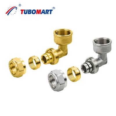 China 16-32mm Corrosion-Resistant Brass Compression Fitting Custom For Plumbing / Gas Air Hvac Systems Heavy-Duty Brass Pipe Fitting for sale