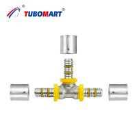 China Tubomart Pex Al Pex Press Fitting Equal Elbow PEX Gas Fitting Gas Pipe Fittings System Brass Materials for sale