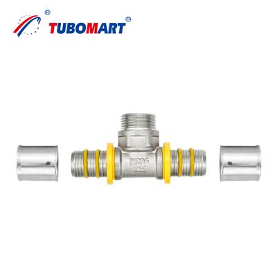 China 24 Years Manufacturing Experience Customized Pex Al Pex Press Fittings For Gas / Water System OEM ODM Supported for sale