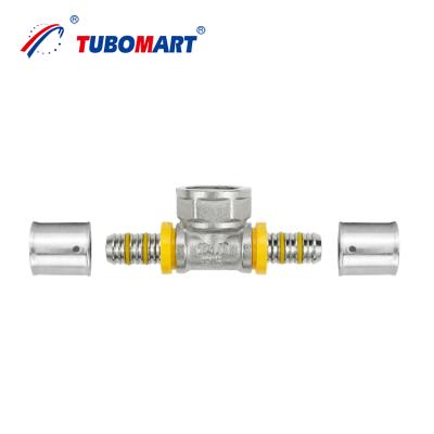 China Long-lasting Pex AL pEX Pipe Press Fitting with 24-years Manufacturing Experience ISO 9001/9002 Certification for sale