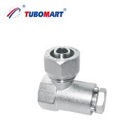 China Tubomart Customized Pex Al Pex Compression Fittings For Gas / Water System Brass Color Or Nickel Plated for sale