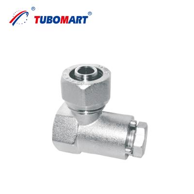 China Tubomart Customized Pex Al Pex Compression Fittings For Gas / Water System Brass Color Or Nickel Plated for sale