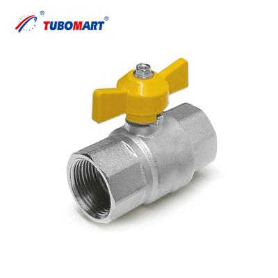 China Tubomart Gas Valve Brass Ball Valves for Gas Pipe Multilayer PEX AL PEX Gas Pipe Valve OEM Pipe Fittings for sale