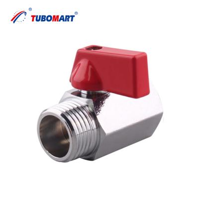 China Tubomart Gas Appliances Plated Brass Mini Gas Valve with ISO 9001/SAI GLOBAL AS4617 Certificate for sale