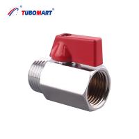 China Bsp Npt Threaded Brass Mini Ball Valve for High Temperature Control for Water Gas and Oil Customizable OEM Support for sale