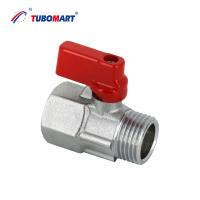 China Tubomart Mini Brass Electroplated Ball Valve  High Temperature Control for Water Gas and Oil Customizable OEM Support for sale