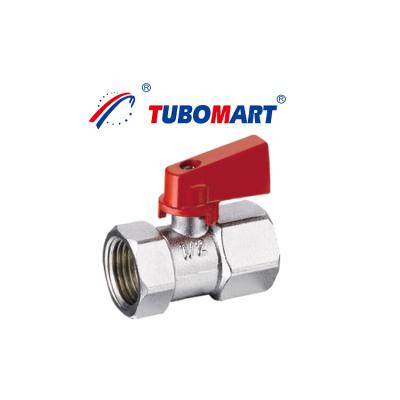 China Air Gas Water Oil Control Normal Temperature Manual General Mini Ball Valve Brass Gas Ball Valve China BSP/NPT for sale