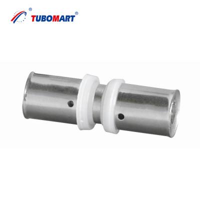 China Tubomart OEM Wholesale High Pressure Brass Forged Press Fitting Unequal Union 16-40mm for Multilayer PEX/PERT Pipe for sale