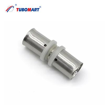 China Tubomart OEM Wholesale High Pressure Brass Forged Press Fitting Unequal Union 16-40mm for Multilayer PEX/PERT Pipe for sale