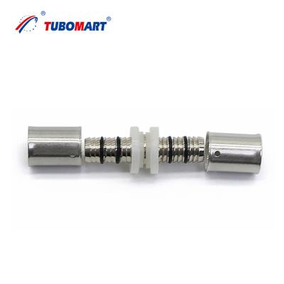 China Tubomart OEM Wholesale High Pressure Brass Press Fitting End Union 16-25mm for Multilayer PEX/PERT Gas Pipe for sale
