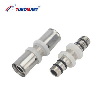 China Effortless Pex Press Fittings for Natural Gas/Water Pipeline Installation Made of Brass Compatible with Pex AL Pex Pipes for sale