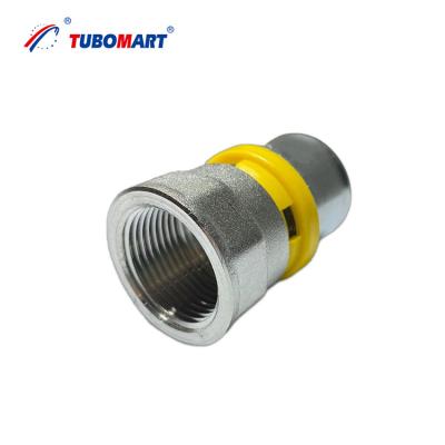 China OEM PEX-AL Crimp Fittings EQUAL ELBOW UNION and UNEQUAL ELBOW UNION for Gas & Water PAP Multi-layer Pipes - ISO9001/ISO17484 for sale