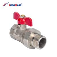 China TUBOMART OEM Manual Brass Ball Valve with Male Female Thread 1/2''-1'' for Water/Gas Supply ISO9001 Certified for sale